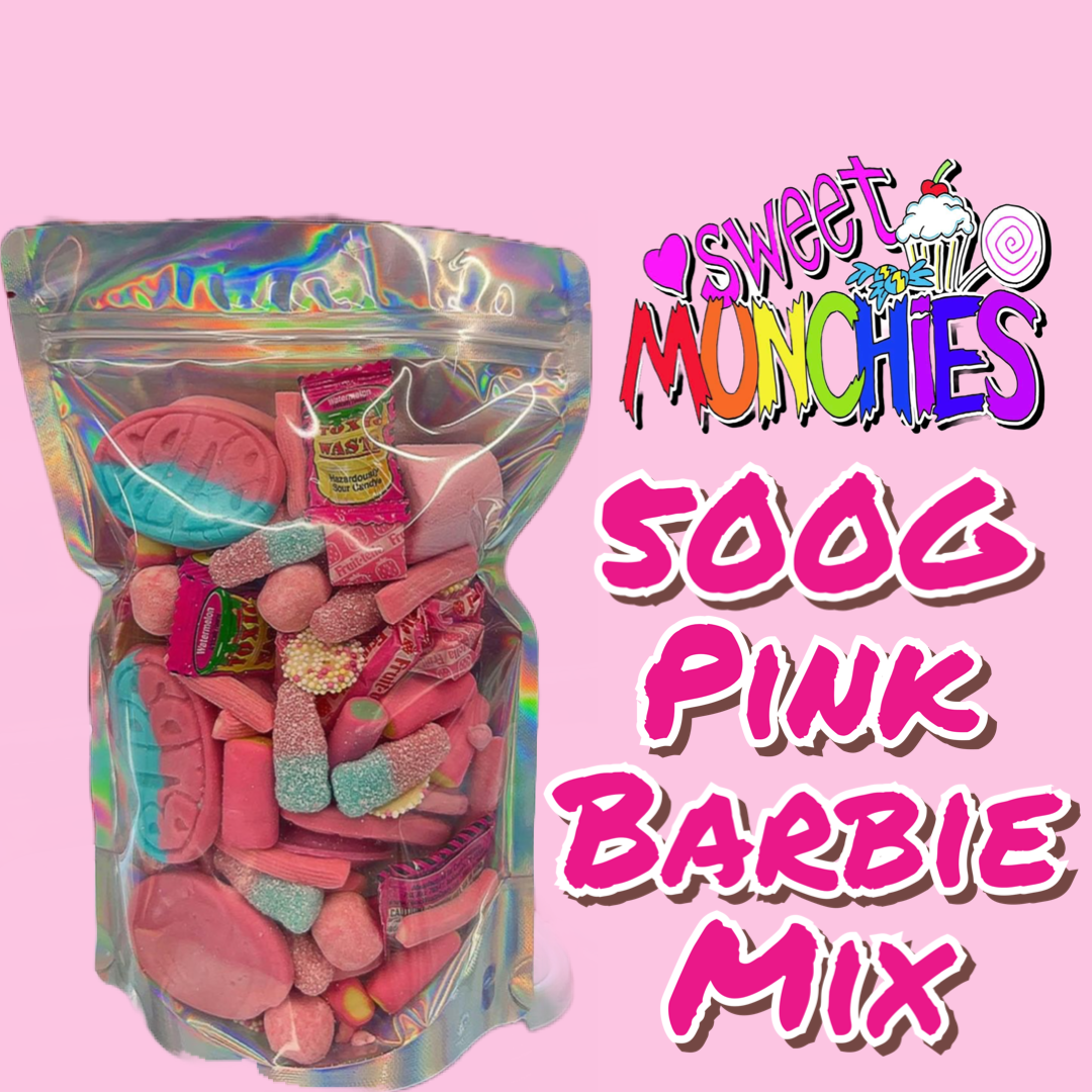 500G Pink Barbie Mix – Sweet Munchies