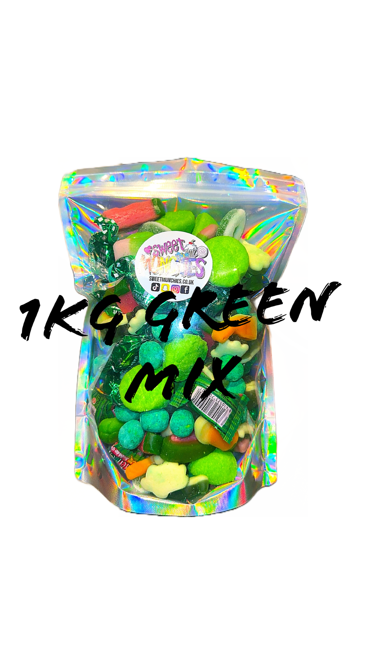 1kg green mix. – Sweet Munchies